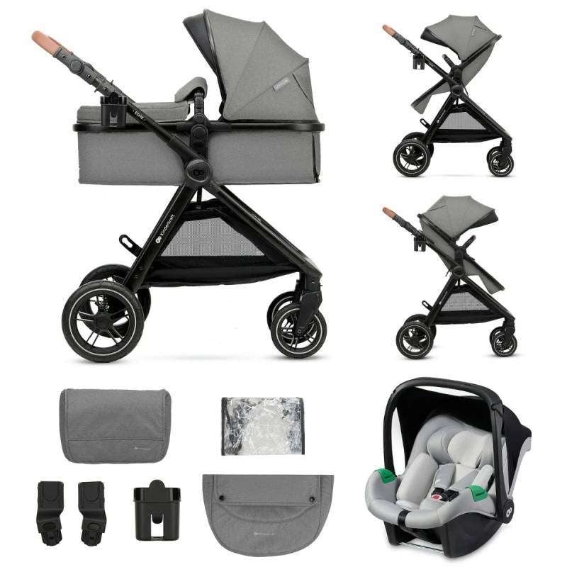 Kinderkraft Esme kombinovana kolica 3u1 Moonlight Grey