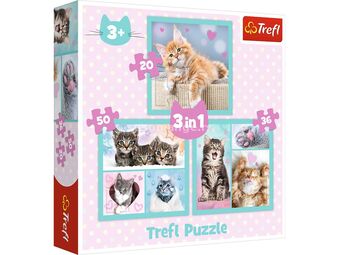 TREFl Puzzle Mace 3u1 (20/36/50 delova)