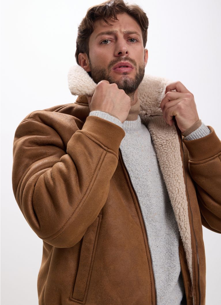 Faux sheepskin coat Duvan