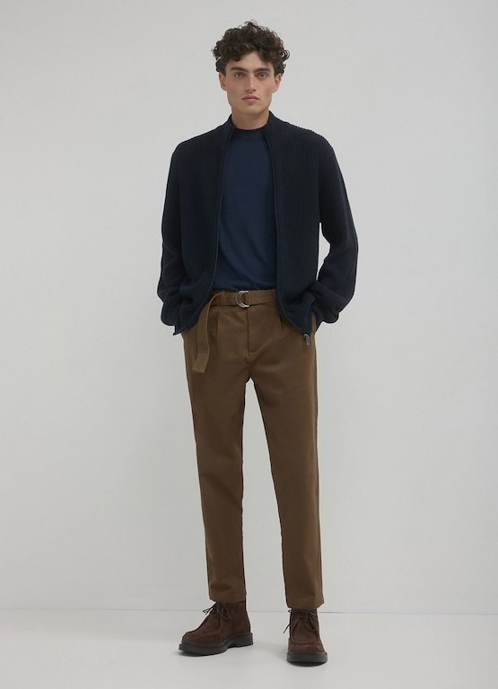 Chino trousers with belt Duvan