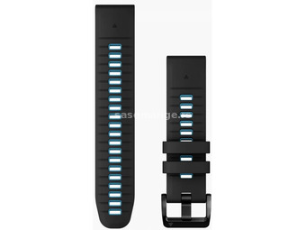 GARMIN QuickFit 22mm silicone belt black / blue black buckle