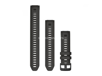 GARMIN Instinct 2S watch strap 20mm graphite silicone extra long accessory strap