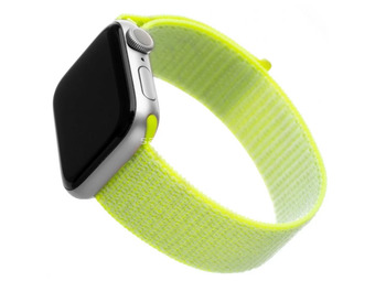 FIXED Elastic Nylon Strap for Apple Watch 42/44/45mm lime