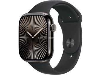 APPLE Watch Series 10 Cellular 46mm palaszürke titan case - sport strap M/L black