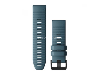 GARMIN Fenix 6X watch strap 26 mm tópart blue silicone black buckle (QuickFit)