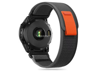 TECH-PROTECT Nylon watch strap Garmin Fenix 5 / 6 / 6 Pro / 7 fekete/narancs OEM