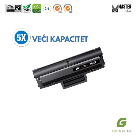 HP 106X (W1106X) Zamenski Toner – Visok Kapacitet do 5.000 Stranica