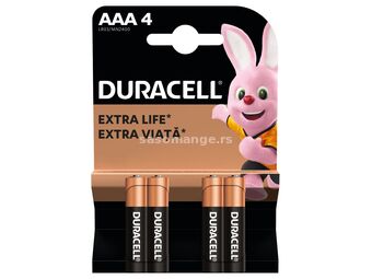 DURACELL Baterija AAA DURALOCK 4K/ 4 kom