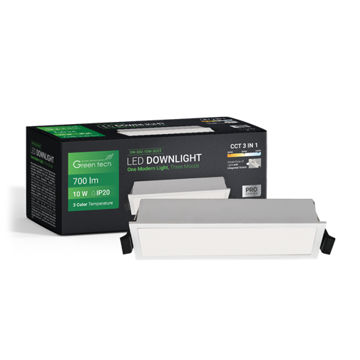 LED SPOT UGR 10W 3CCT PRAVOUGLI GREEN TECH