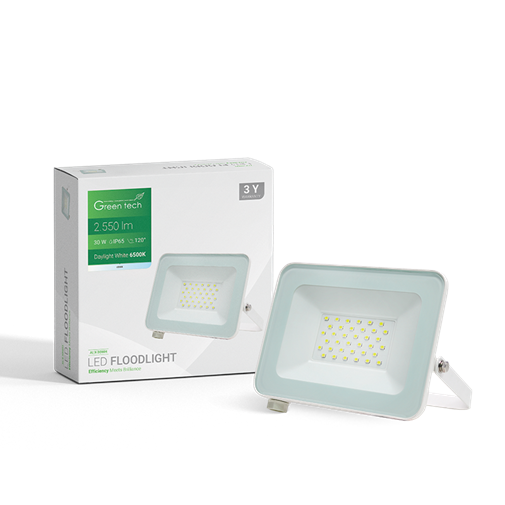 LED REFLEKTOR 30W 6500K 2550lm IP65 BELI GREEN TECH