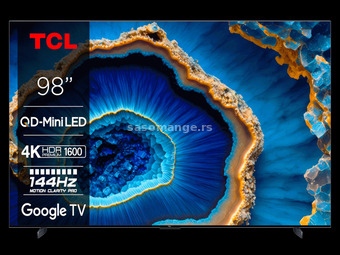 TCL Televizor 98C805/ Ultra HD/ Google TV Smart