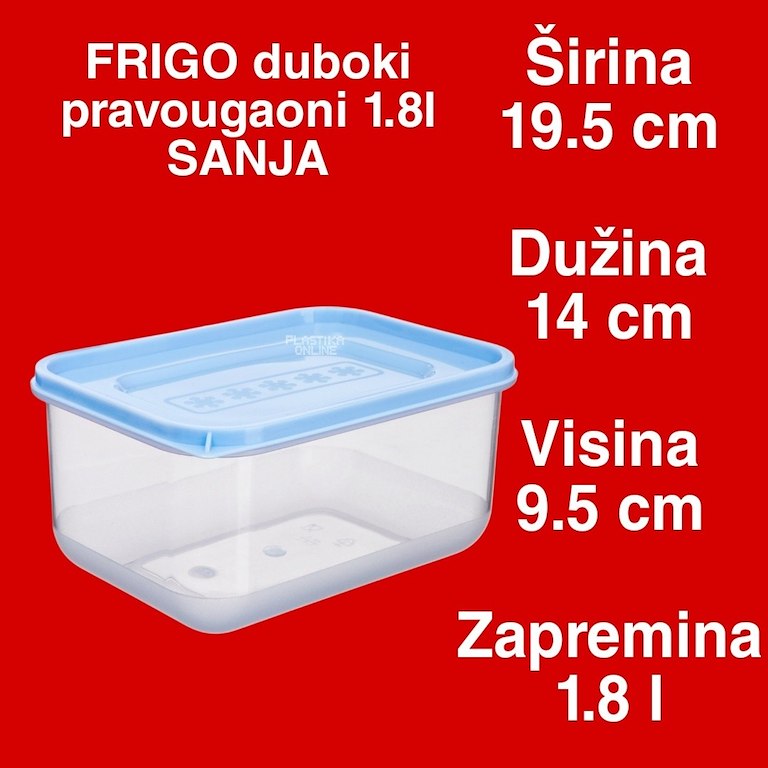 Frigo duboki pravougaoni 1,8L SANJA