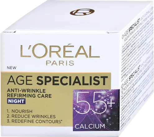 L'ORÉAL PARiS
Age Specialist - noćna krema za lice 55+, 50 ml