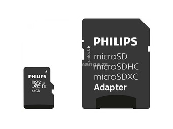 PHILIPS Standard 64GB MicroSDXC 10 MB/s PH666868