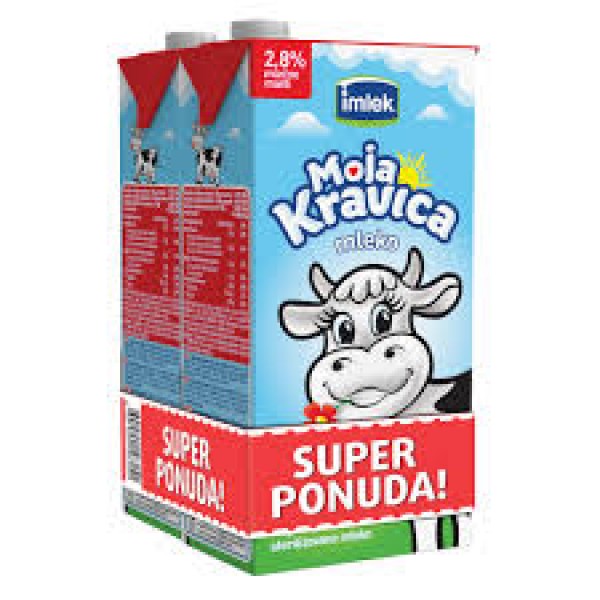 (L)Mleko kravica 2.8% 1l tb 2pack