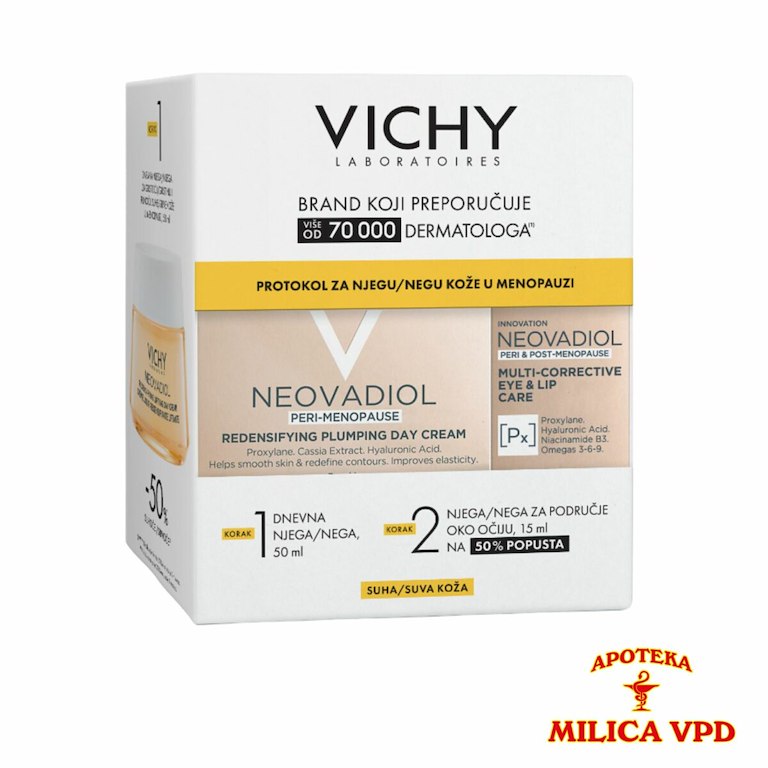 Vichy Neovadiol hranljiva dnevna krema 50ml + Vichy Neovadiol nega za područje oko oka 15ml