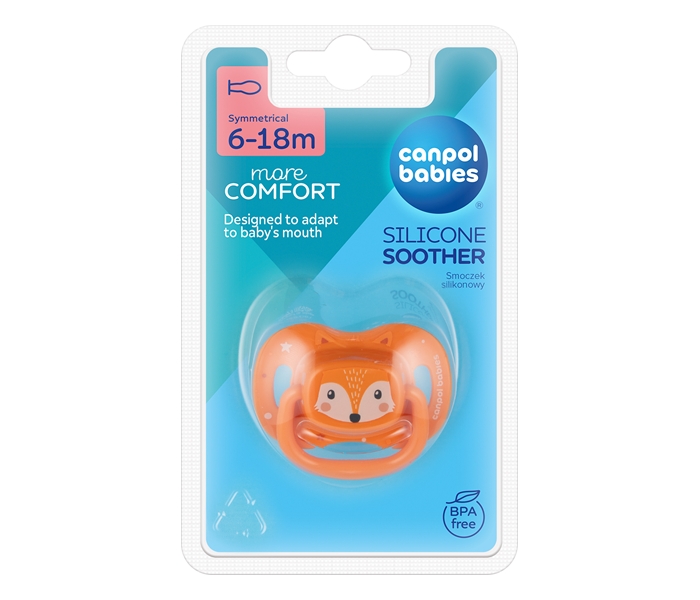 CANPOL BABIES SILIKONSKA VARALICA 6-18M CUTE ANIMALS ORANGE 34/925_ORA