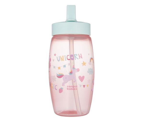 CANPOL BABIES SPORTSKA SOLJA SA SAVITLJIVIM KLJUNOM OD 400ML UNICORNS 56/618_PIN