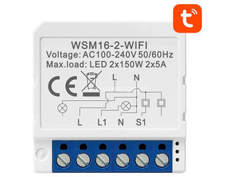 OEM Avatto WSM16-W2 Intelligent switch modul 2 channel white