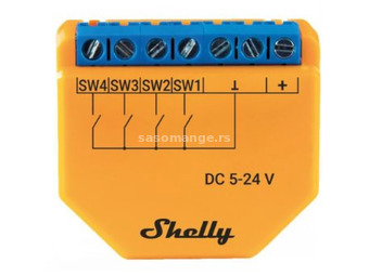 SHELLY PLUS i4 DC WiFi-s clever cable without kapcsoló-modul