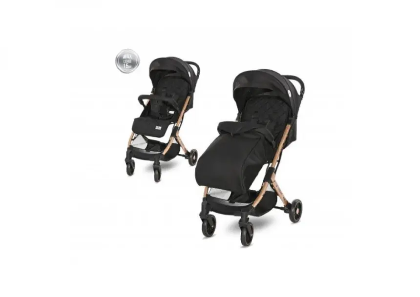 LORELLI KOLICA ZA BEBE FIORANO BLACK + footcover (2023) (10021492305)