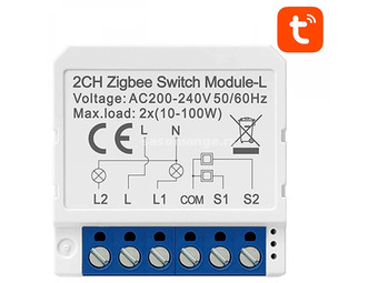 OEM Avatto LZWSM16-W2 Intelligent switch modul 2 channel white