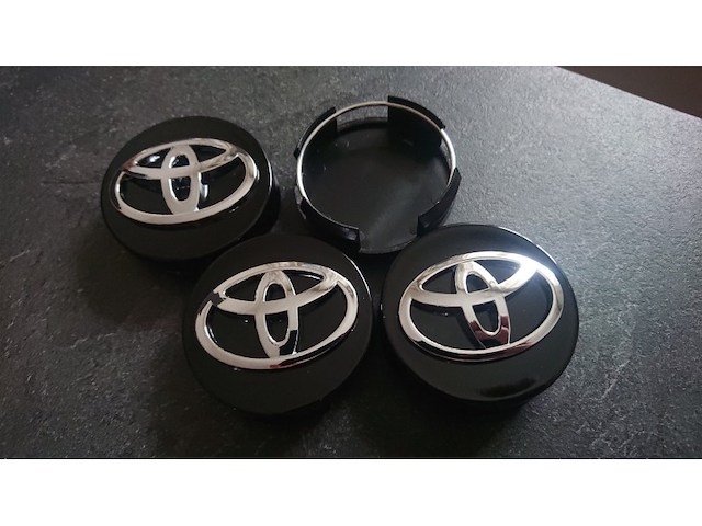 NOVO Toyota cepovi za felne 62mm CRNI