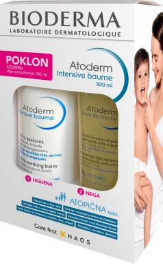 Bioderma Atoderm Intensive baume, 500 ml + Atoderm Ulje za tuširanje, 100 ml GRATIS