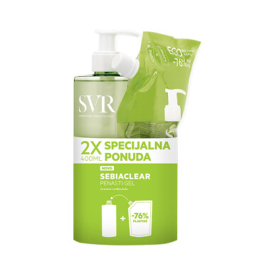 SVR Sebiaclear Penasti gel, 2 x 400 ml PROMO SET