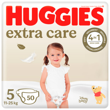 Huggies Extra Care Mega Pelene veličina 5, 50 komada