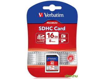 VERBATIM Premium 16GB SDHC 10 MB/s 43962