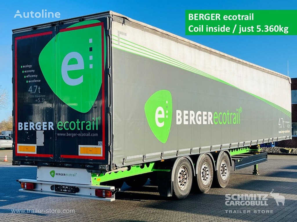 Berger Auflieger Curtainsider Coil poluprikolica sa kliznom ceradom