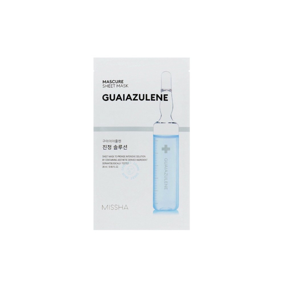 Missha Mascure Calming Sheet Mask (Guaiazulene)