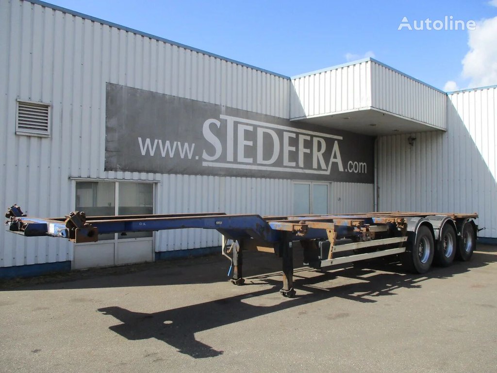 Wielton NS34P, container trailer , 3 ROR axle , Drum brakes , Air suspen poluprikolica za prevoz kontejnera