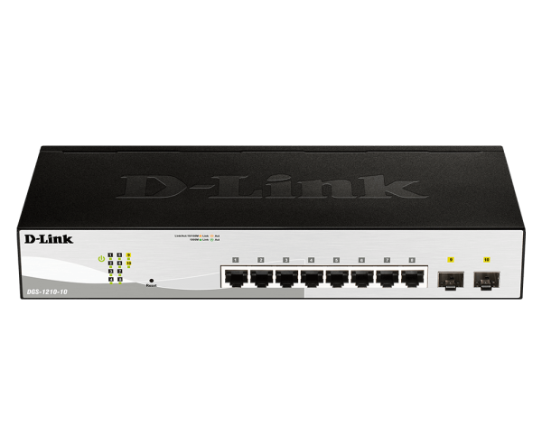 LAN Switch D-Link DGS-1210-10/E 10/100/1000 8port/2SFP Smart