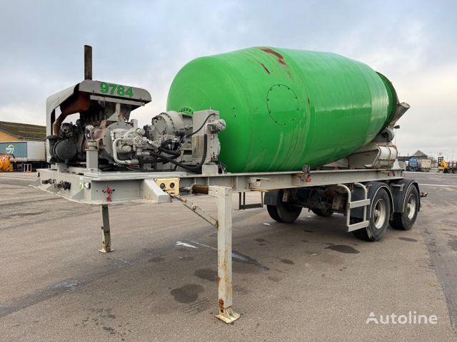 Lecinena 12 m3 Baruval 2 achse Beton/Concrete mixer poluprikolica betonska mešalica