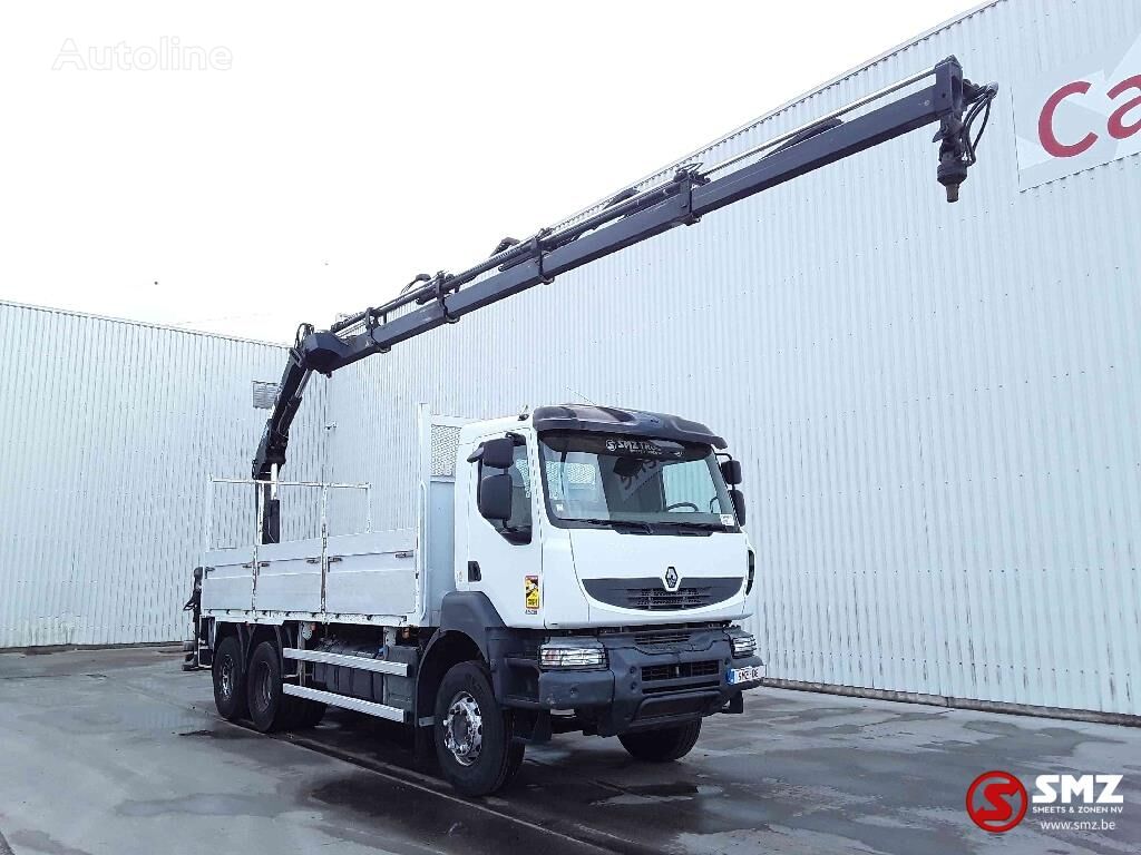 Renault Kerax 450 Hiab 166DS_4 +remote kamion s ravnom platformom