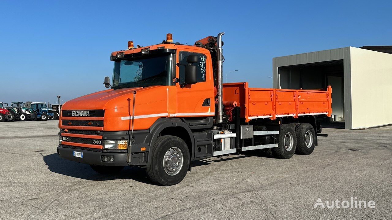 Scania T114 340CV kamion s ravnom platformom