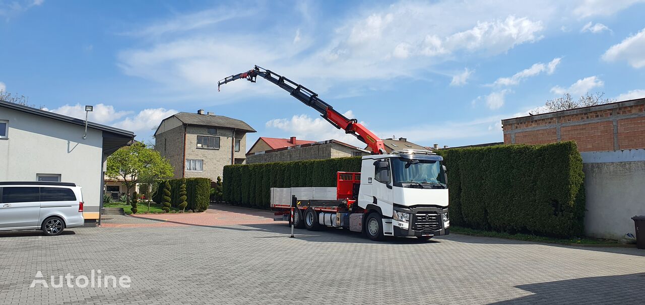 Renault T460 6X2 CRANE Palfinger PK 26002 EH + JIB PJ060 kamion s ravnom platformom