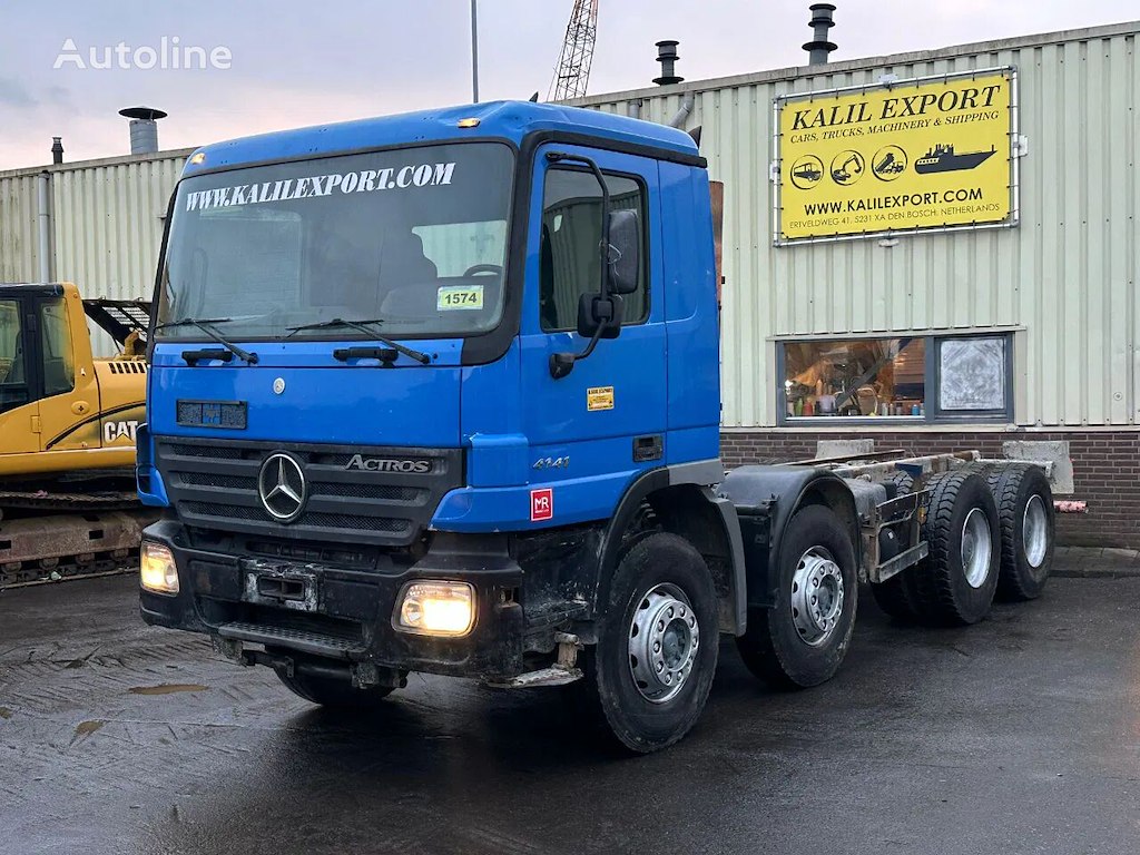 Mercedes-Benz Actros 4141 MP2 Chassis 8x4 V6 EPS Full Steel Suspension Big Axl kamion šasija