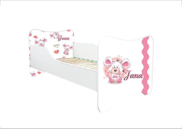 ABC Beds Dečiji Krevet 160X80 cm Mišica sa Imenom Vašeg Deteta