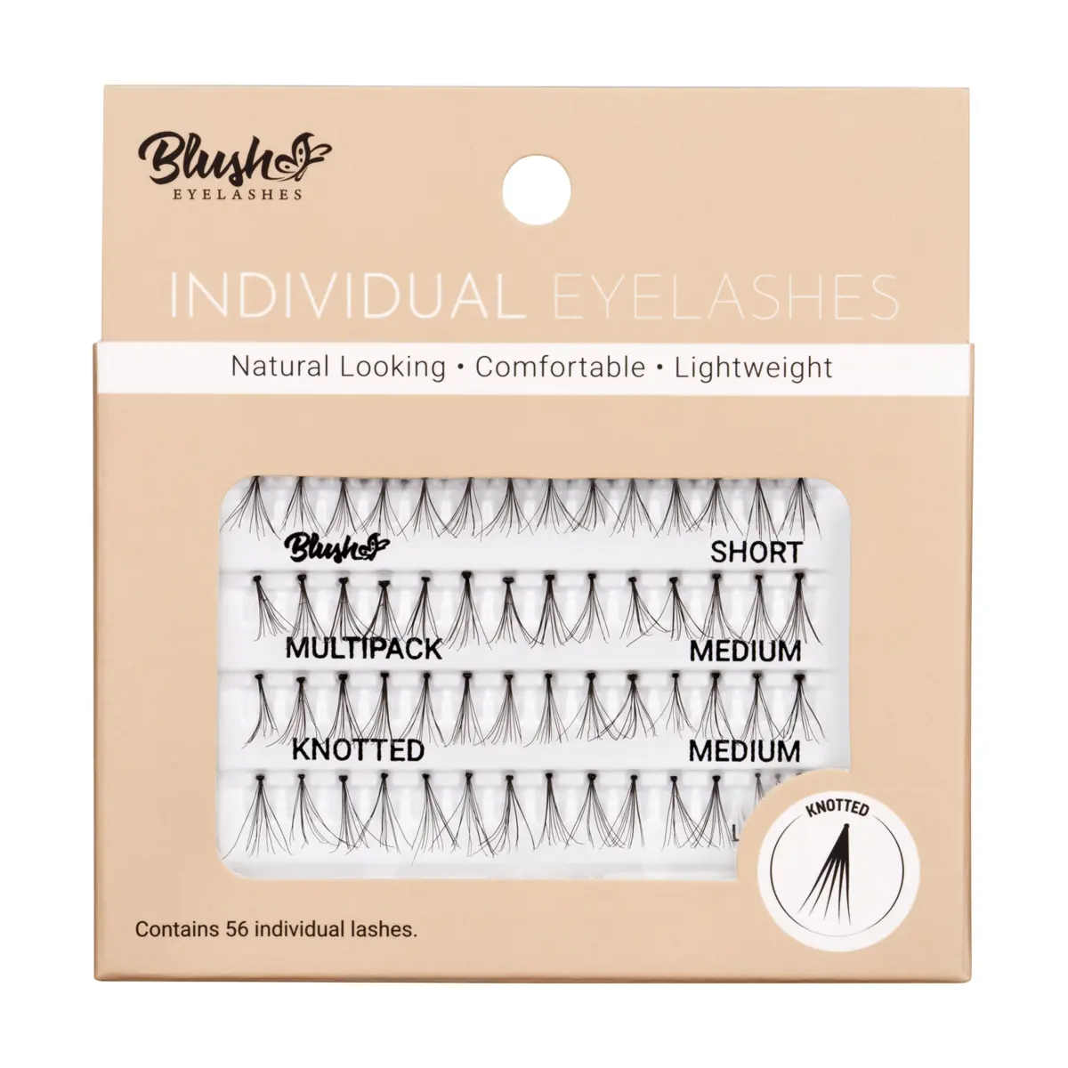 Set individualnih trepavica – Natural Multipack Knotted