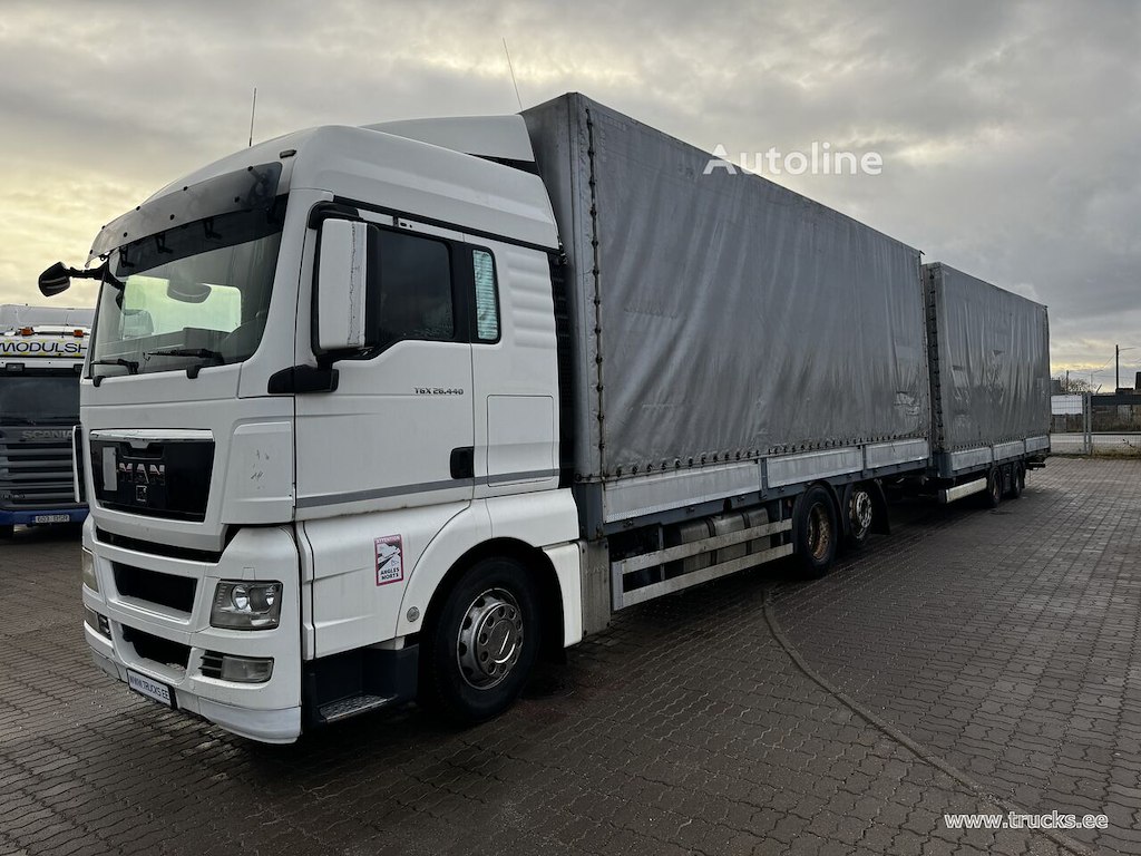 MAN TGX 26.440 kamion s ceradom + prikolica sa ceradom