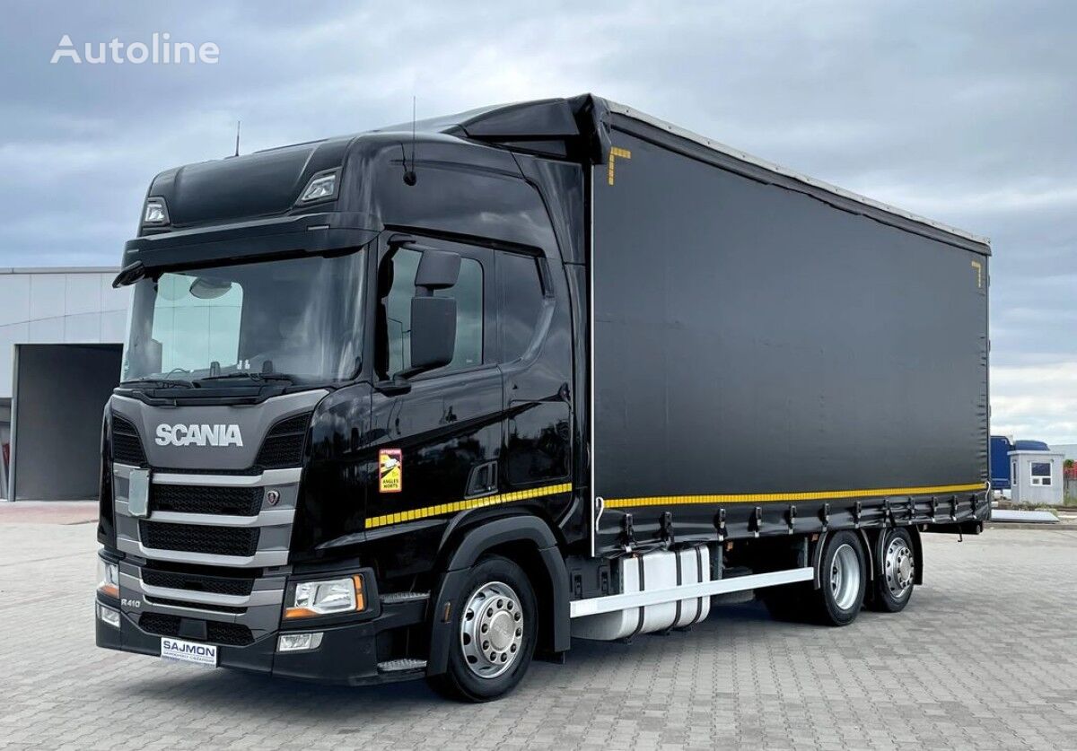 Scania R410 / PRZESTRZENNY 60M3 / 7,75 M / SALON PL kamion sa klizna zavesa cerada