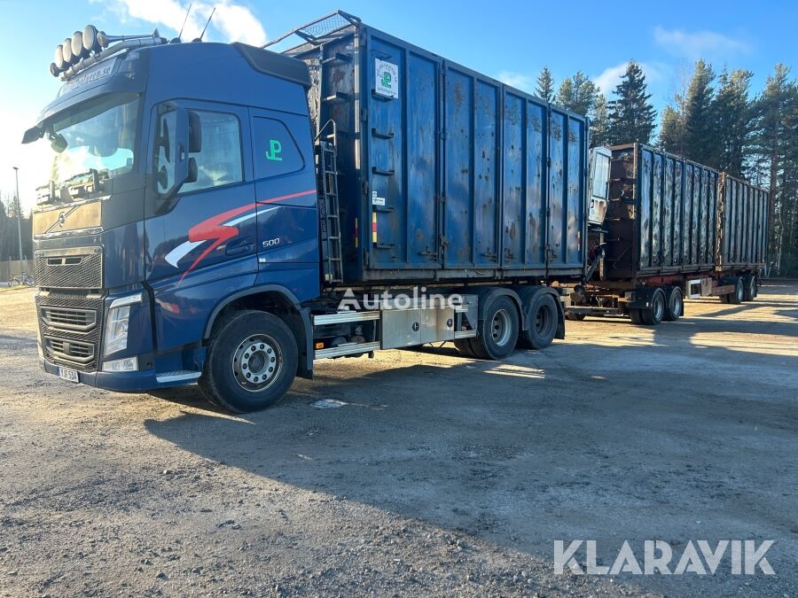 Prodaje se Volvo FH500 kamion za prevoz metalnog otpada na aukciji + prikolica za prevoz metalnog otpada