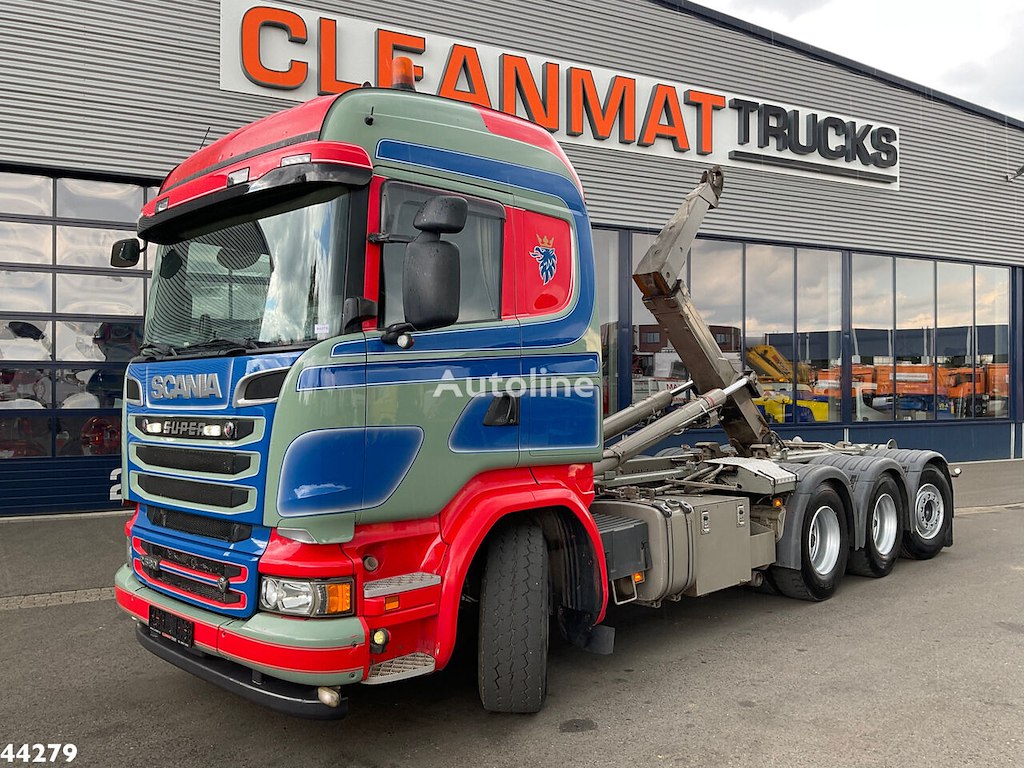 Scania R 580 Super 8x4 Euro 6 Palfinger 20 Ton haakarmsysteem kamion rol kiper