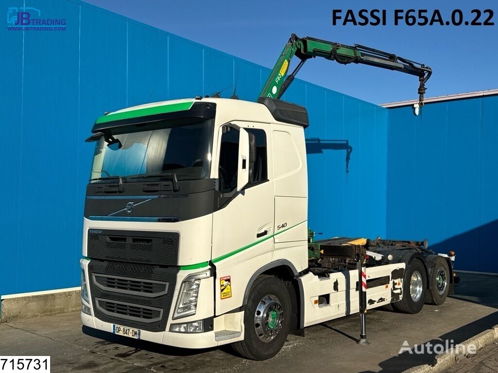 Volvo FH 540 6x2, EURO 6, Fassi, Dalby, Hydraulic kamion rol kiper