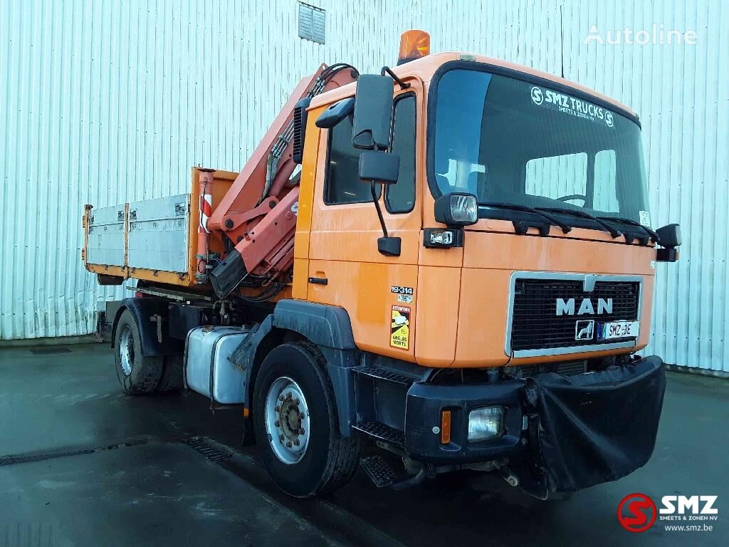 MAN 19.314 container/box/crane atlas ak 85+remote vozilo za prevoz kontejnera