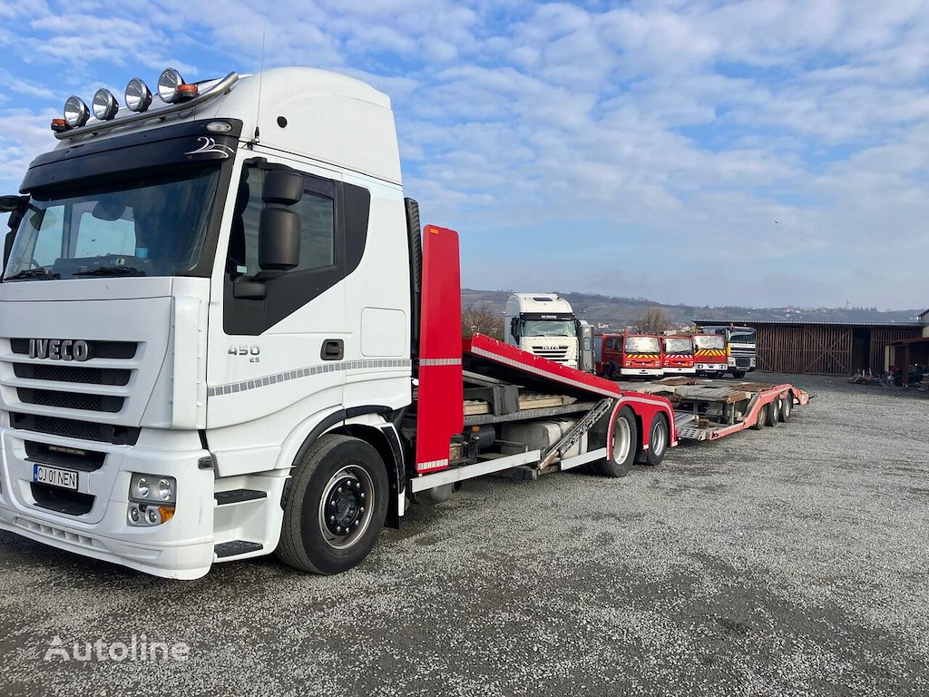 IVECO Stralis 450 autotransporter + prikolica autotransportera