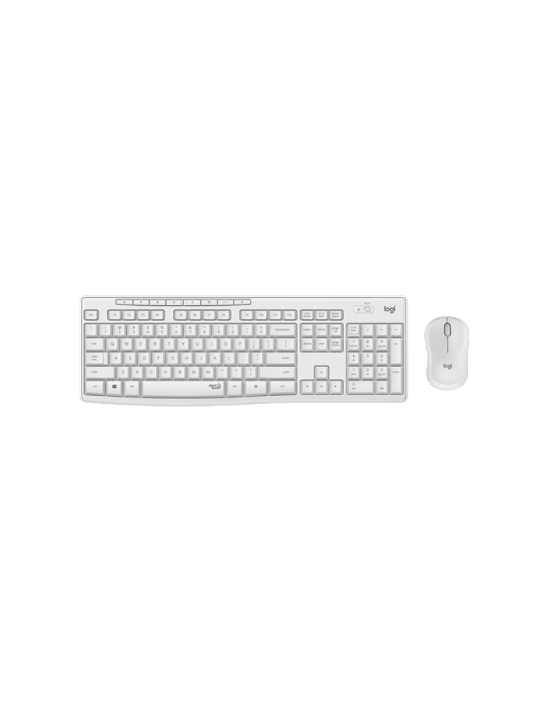 Tastatura + Mis Logitech MK295 Silent Wireless Desktop Off White US 920-009824